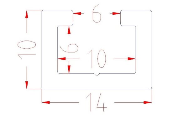 M6 C-Profil 2m, 9,99